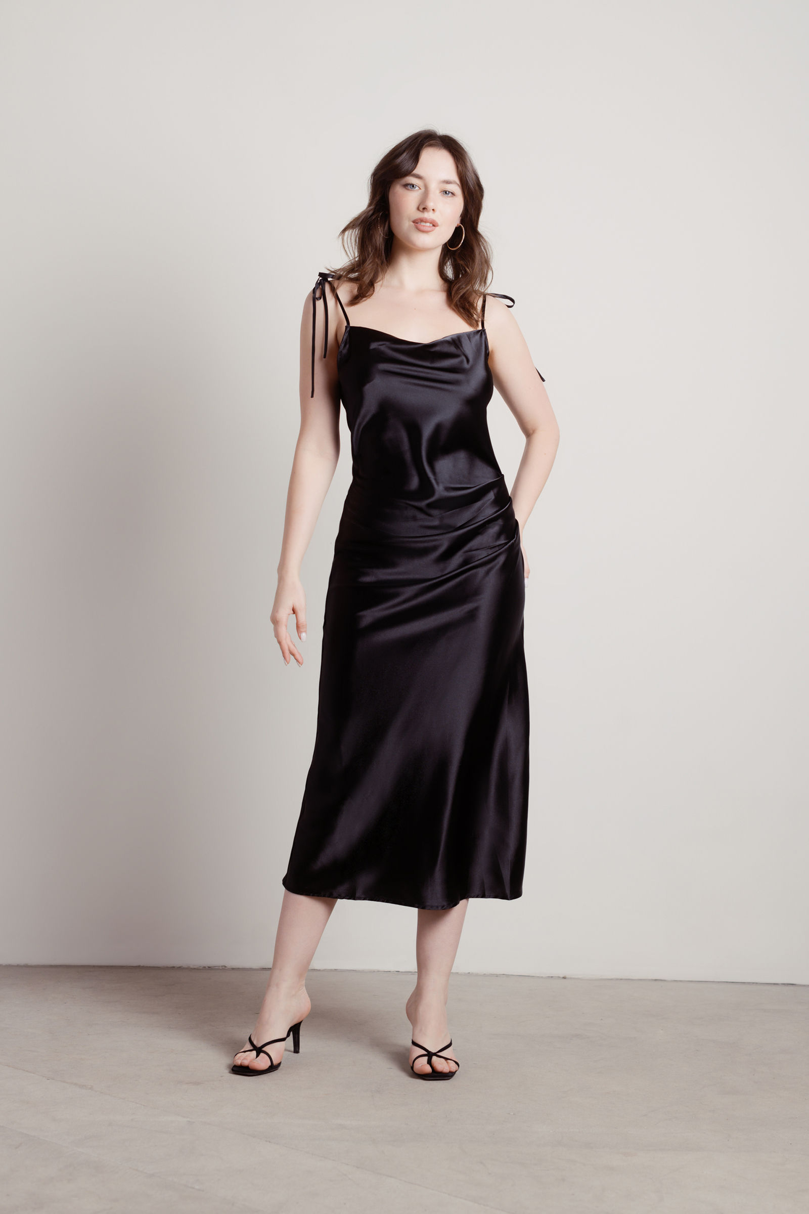 Sienna Midi Dress - Classy Satin Dress - Maxi Dress