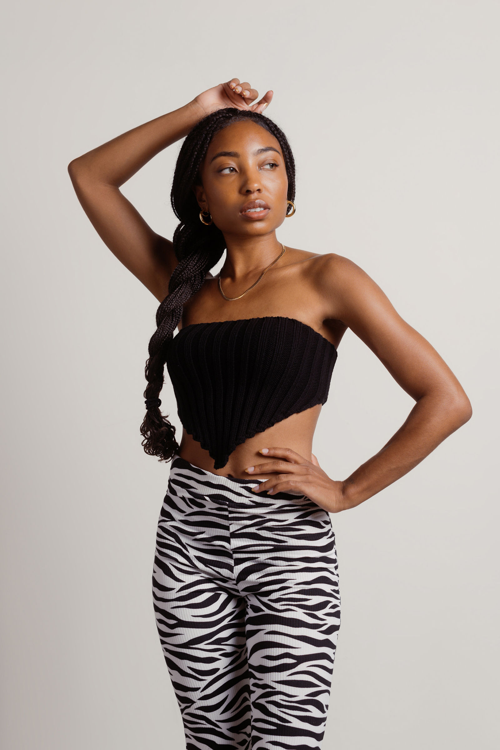 White Crop Tops - Bandana Crop Tops - Ribbed Tube Crop Tops
