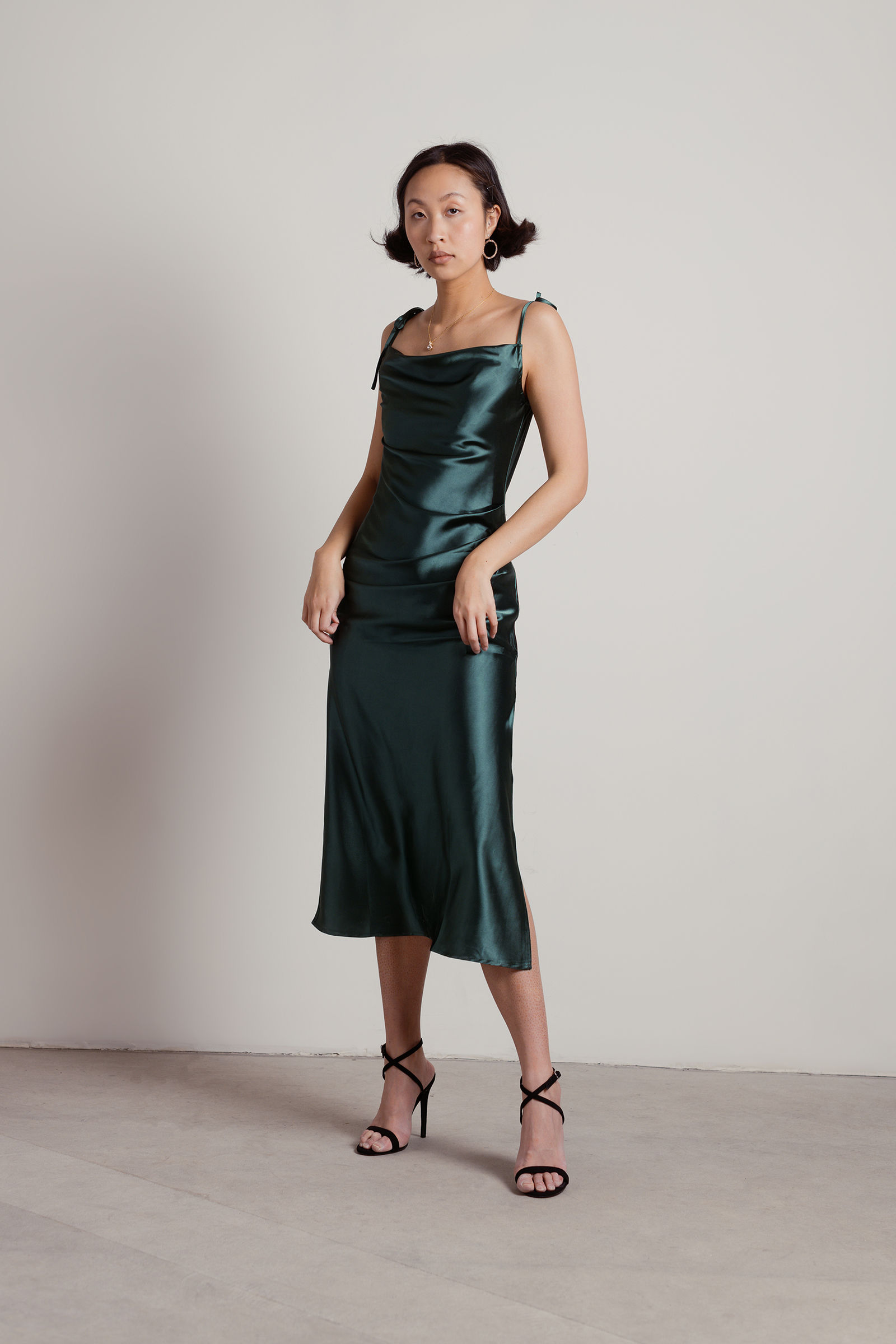 Sienna Midi Dress - Classy Satin Dress - Maxi Dress