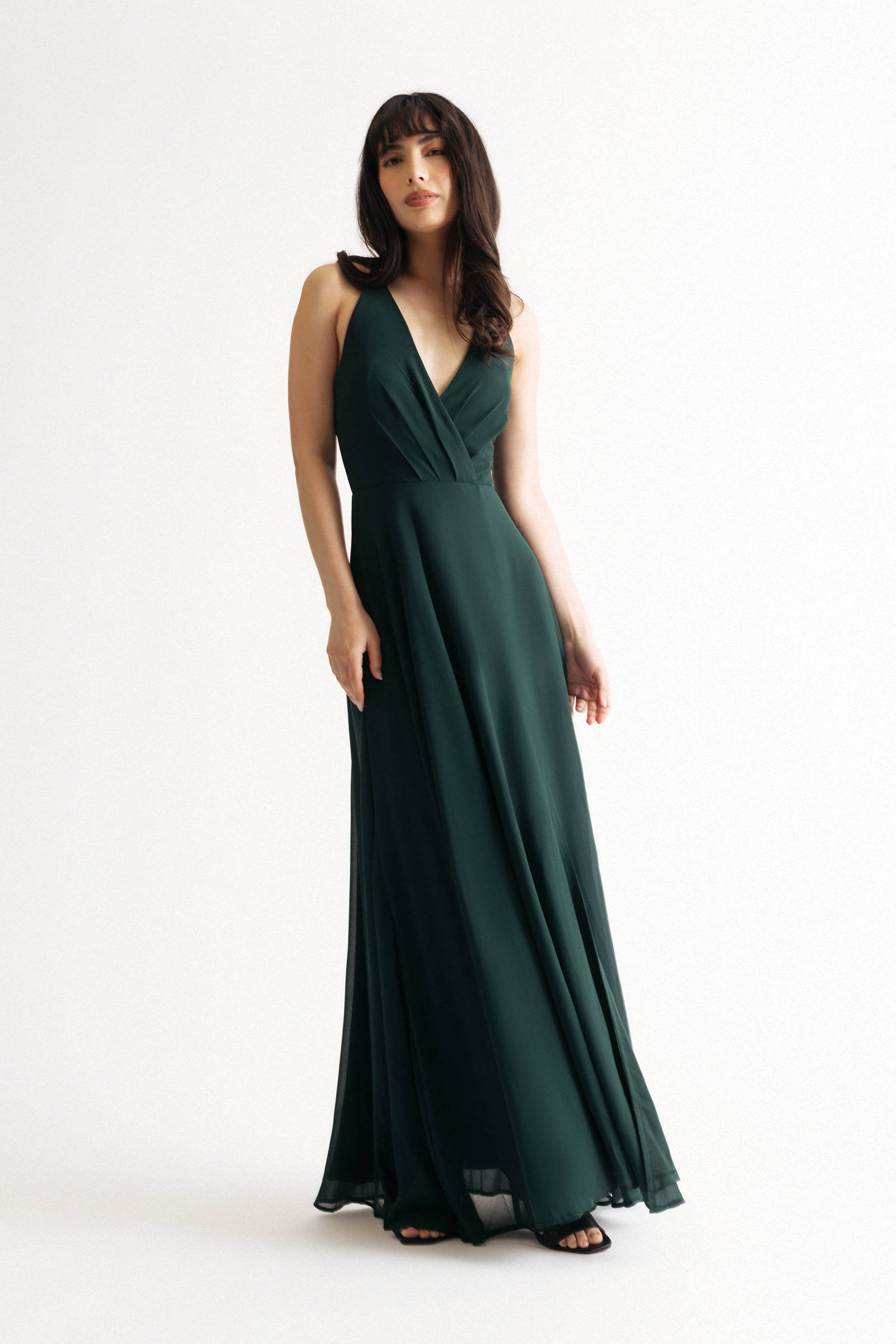 Bring Me Closer Halter High Slit Maxi Dress - Hunter Green - $158 | Tobi US