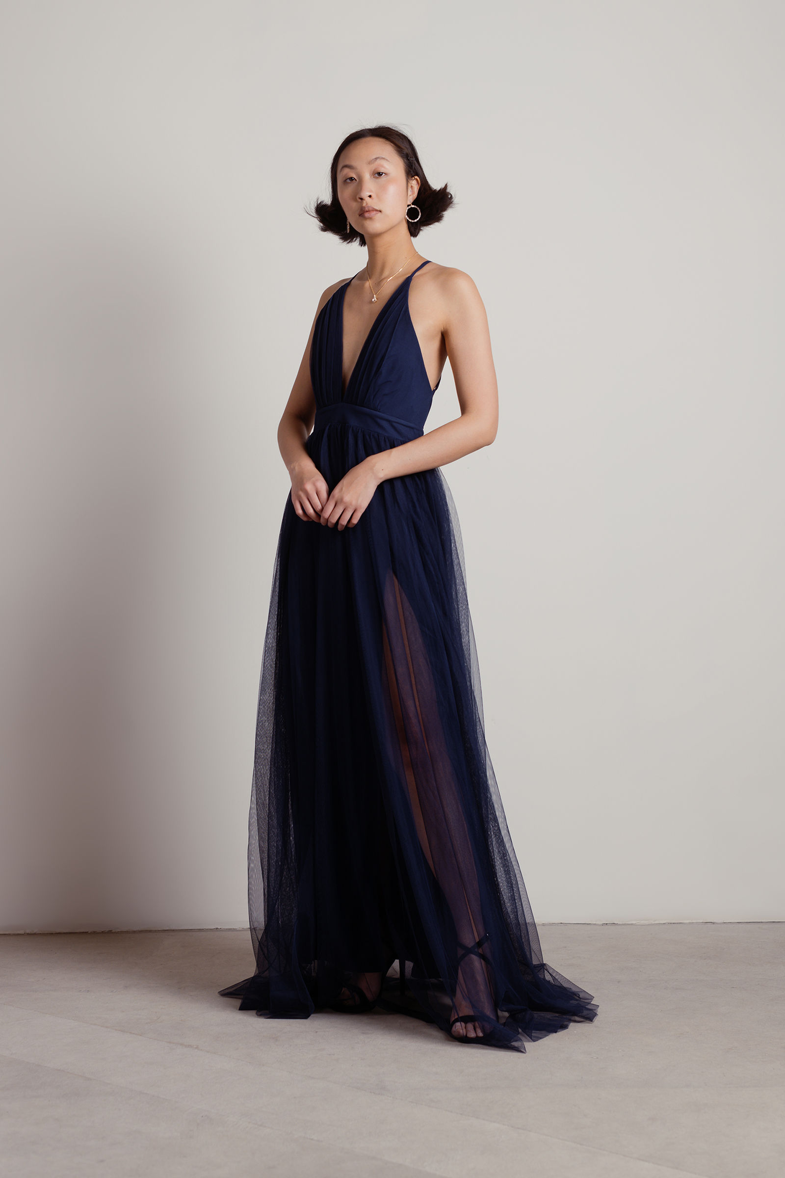 Here To Slay Plunging High Slit Maxi Dress - Emerald - C$ 251 | Tobi CA