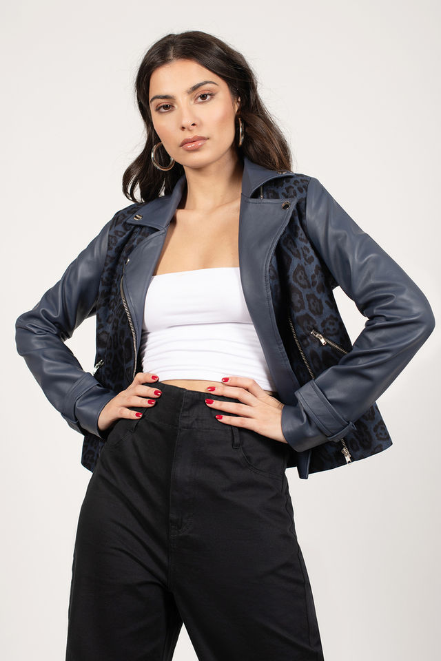 Light Wash Denim Jacket - Removable Faux Fur Collar Jacket - Oversized ...
