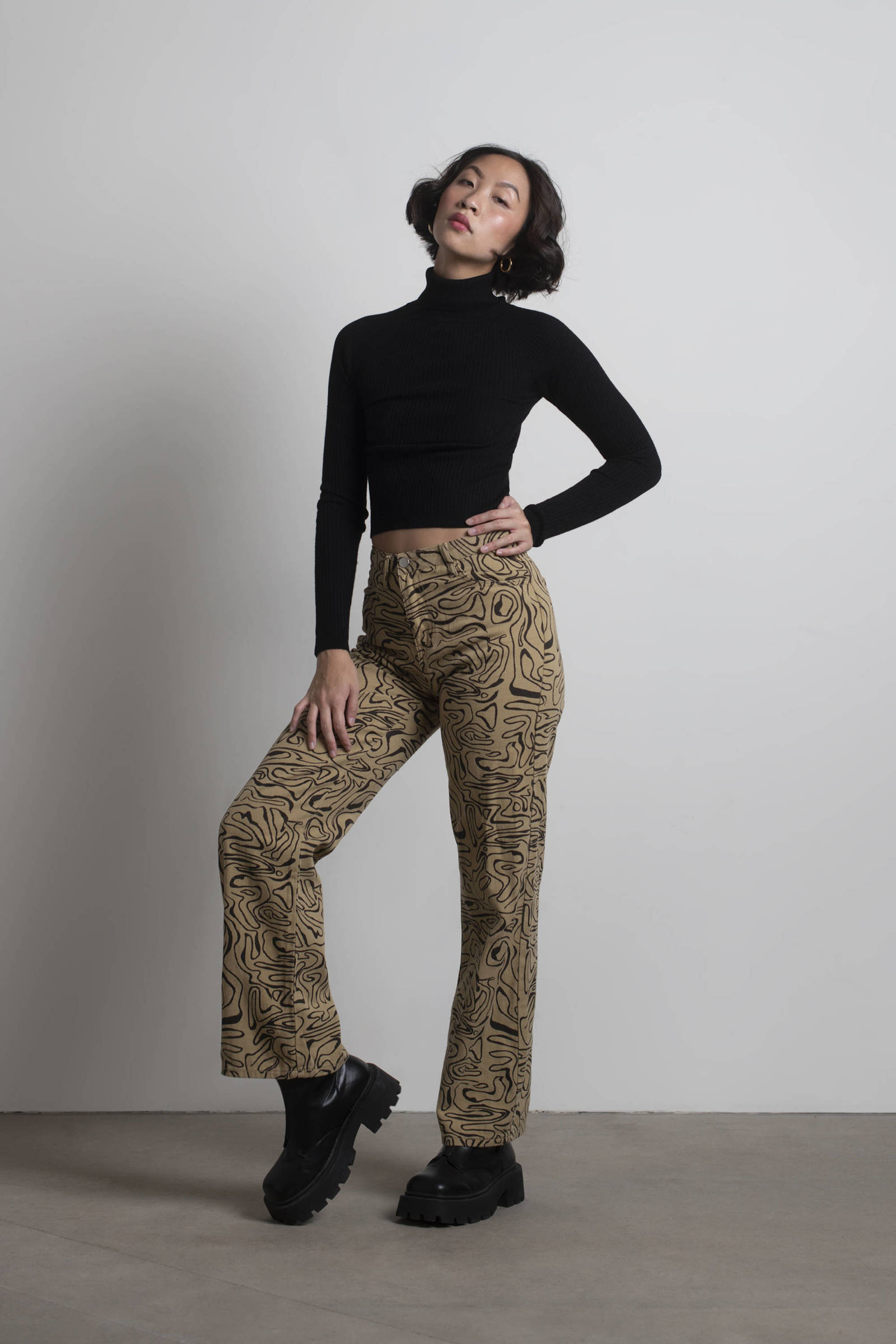 Stick Around Turtleneck Sweater - Black - $15 | Tobi US