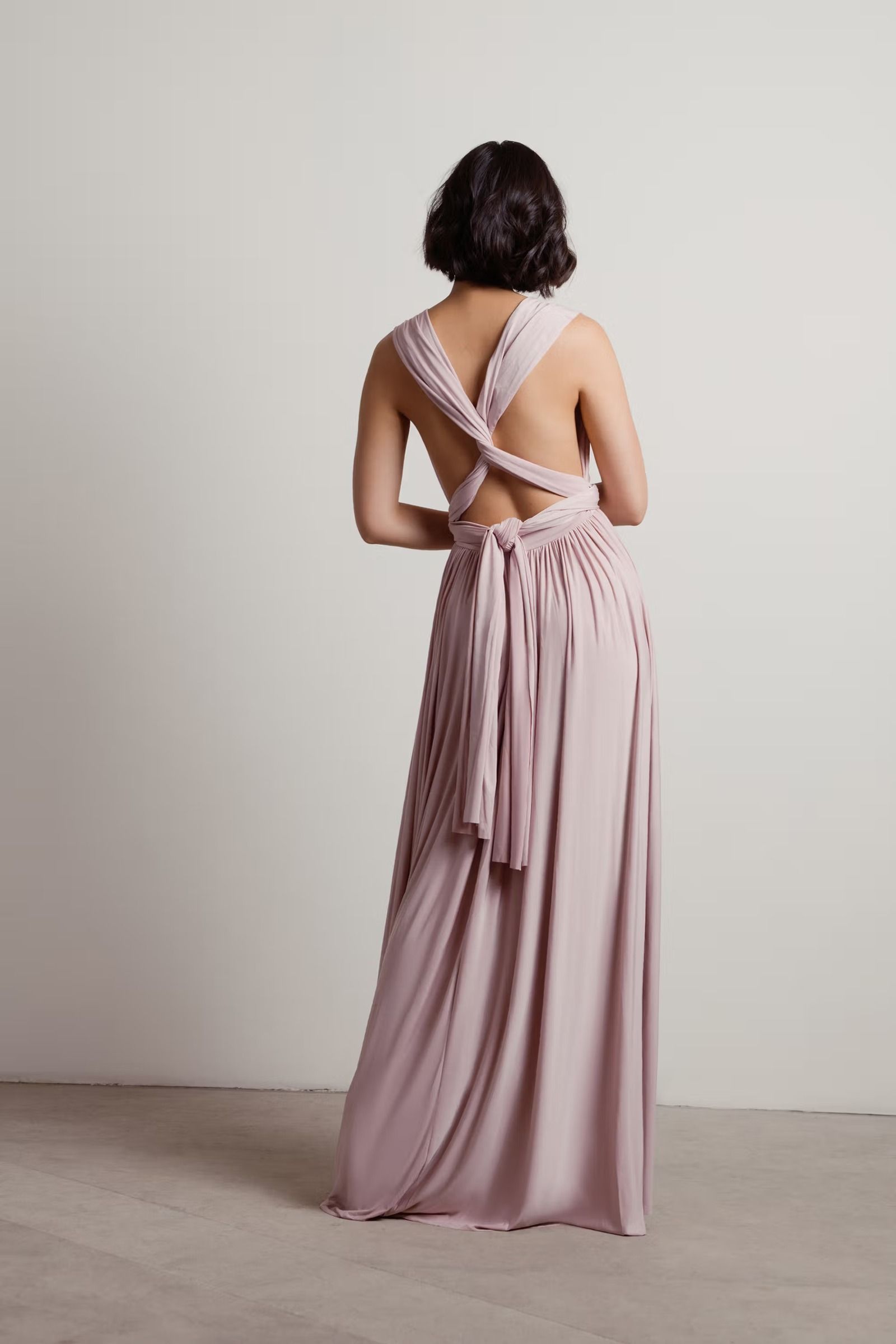 Pink Maxi Dress - Multiway Dress - Mauve Backless Dress