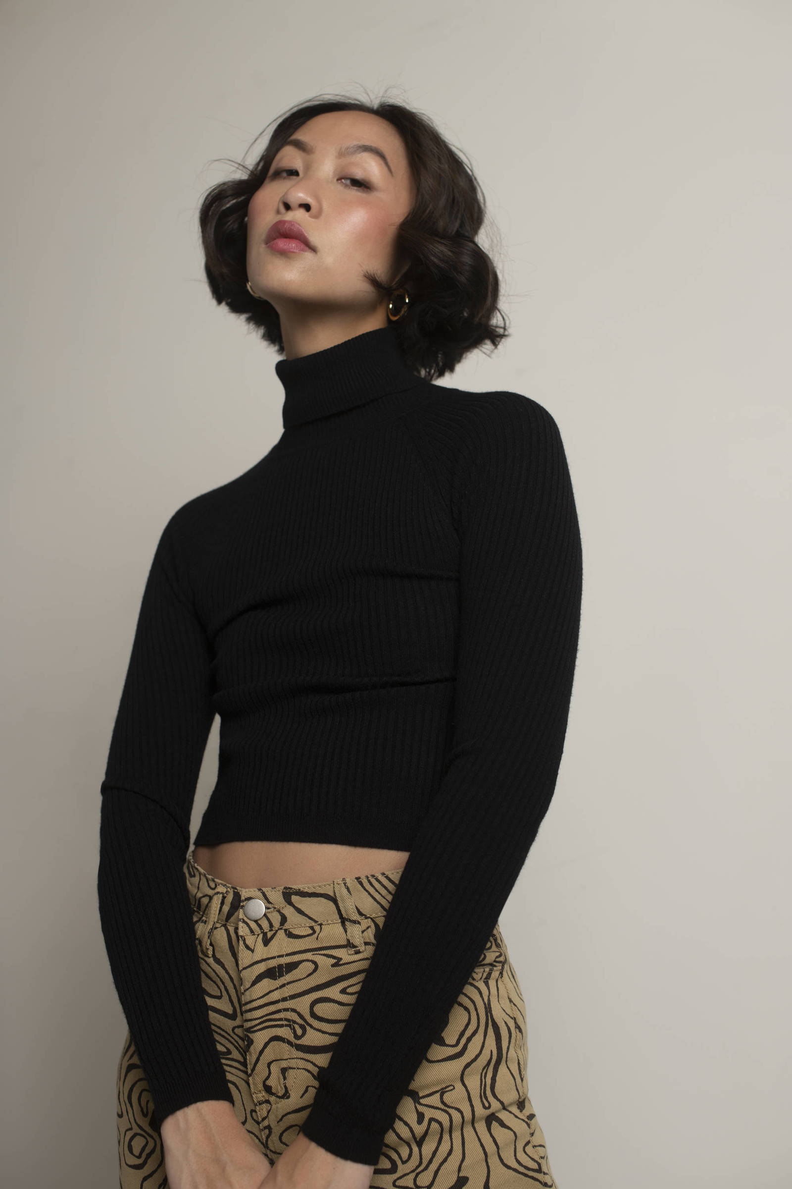 Stick Around Turtleneck Sweater - Black - $15 | Tobi US