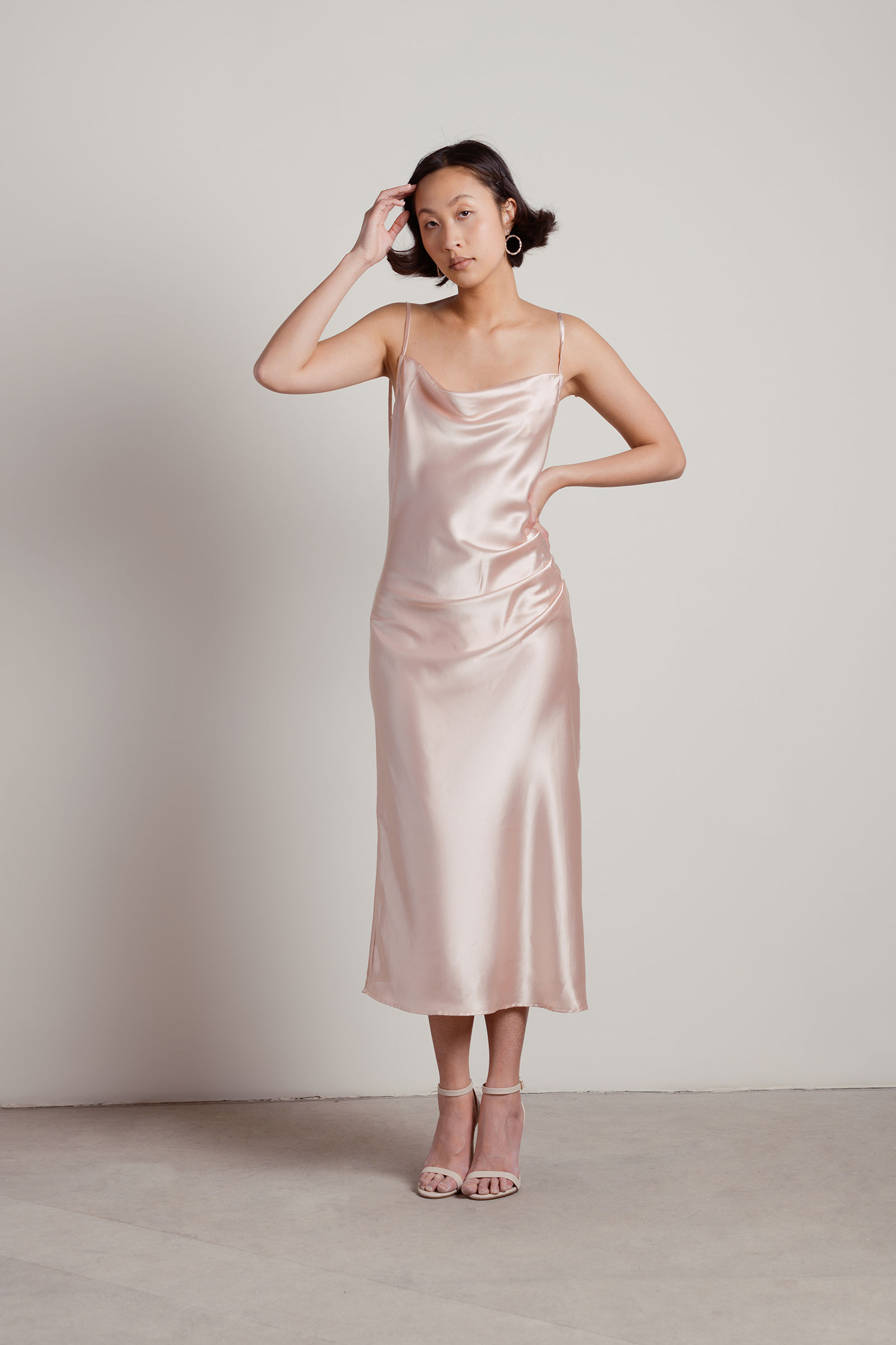 Sienna Midi Dress - Classy Satin Dress - Maxi Dress