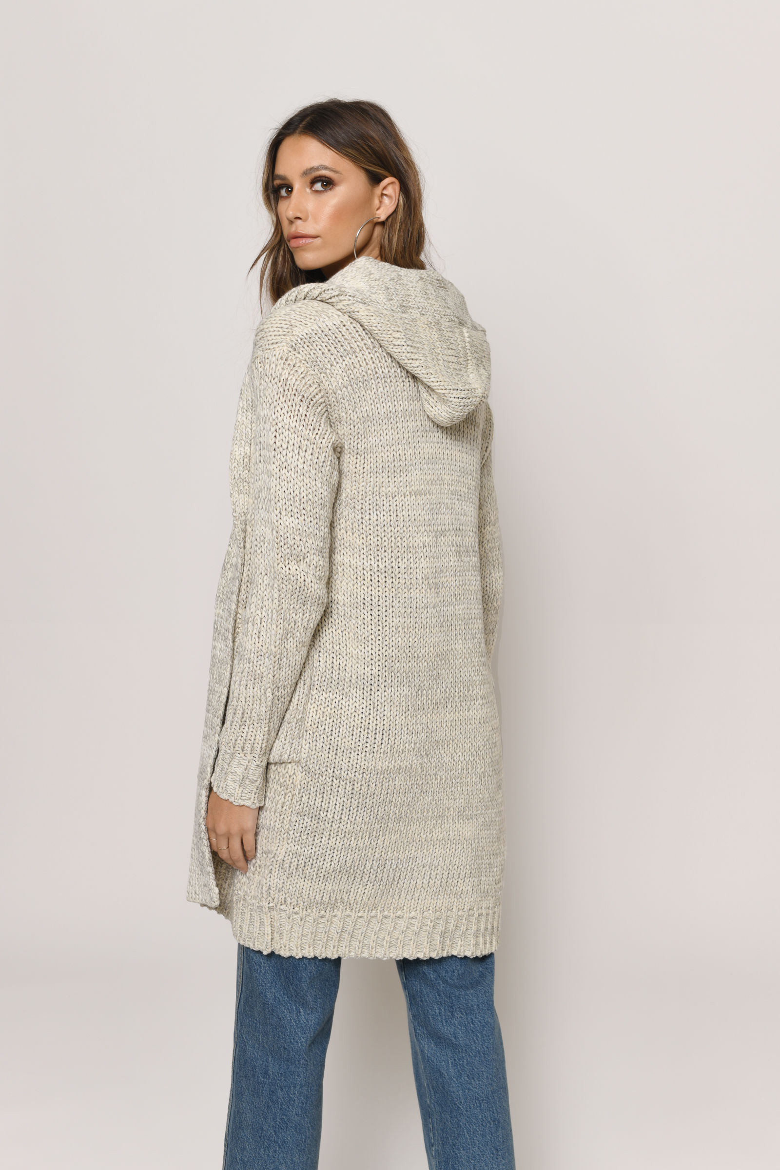 Cute Cream Multi Cardigan - Knitted Cardigan - Cream Multi Cardigan