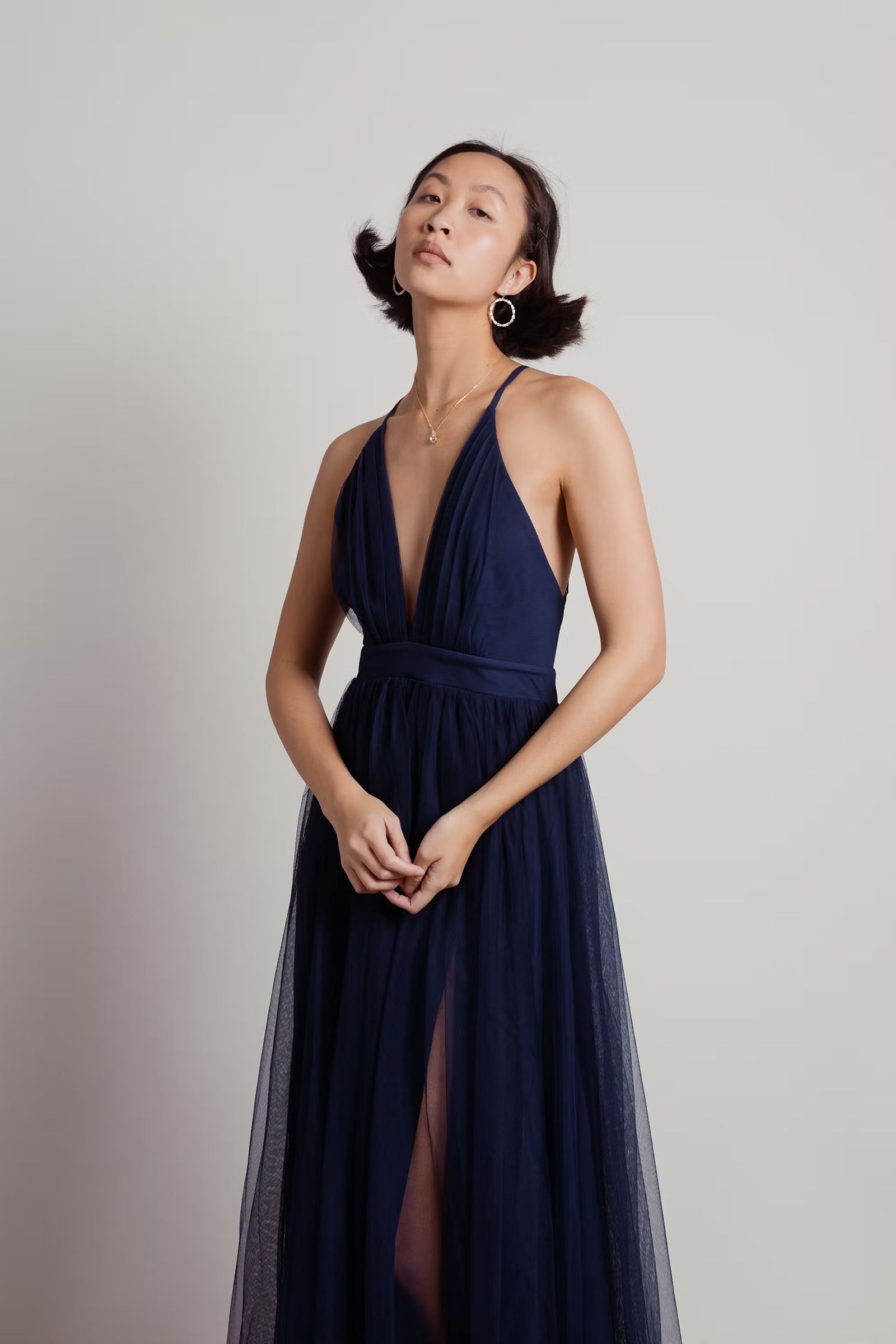 Here To Slay Plunging High Slit Maxi Dress - Emerald - C$ 251 | Tobi CA