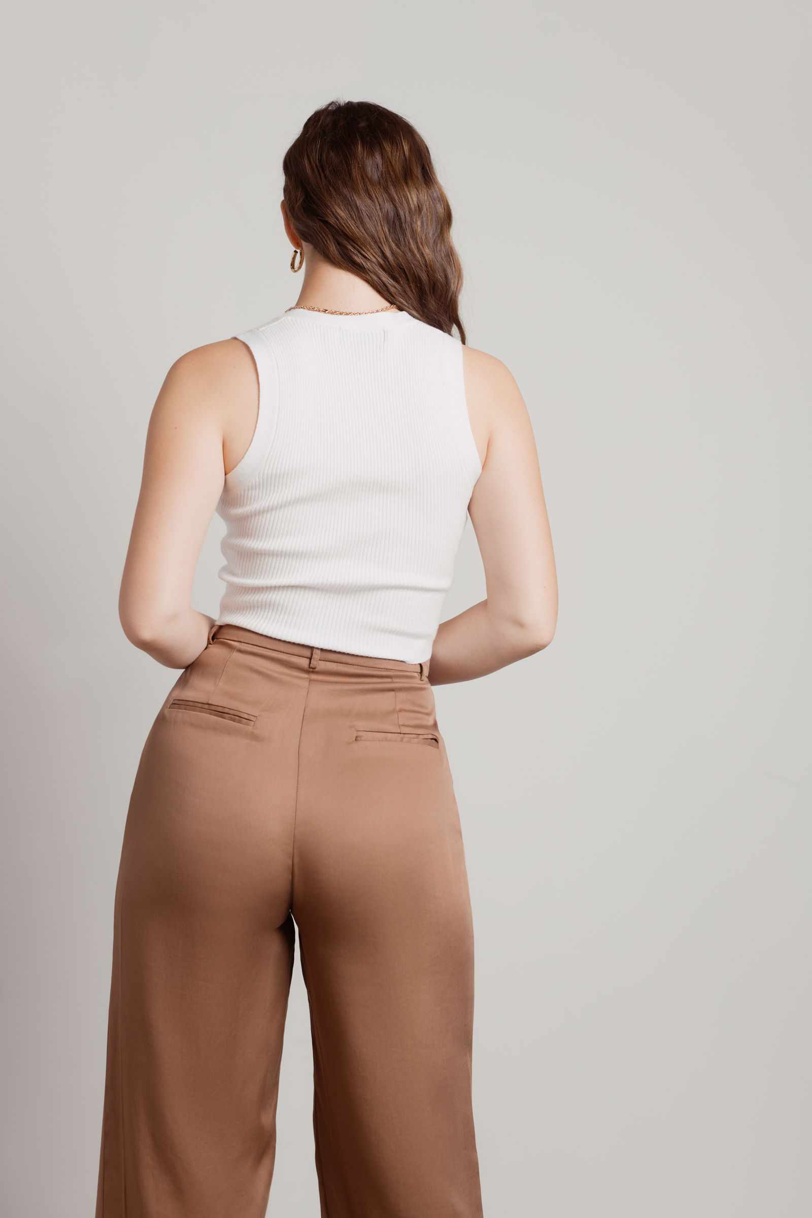 Lavender Crop Top - V-neck Crop Top - Buttoned Crop Top