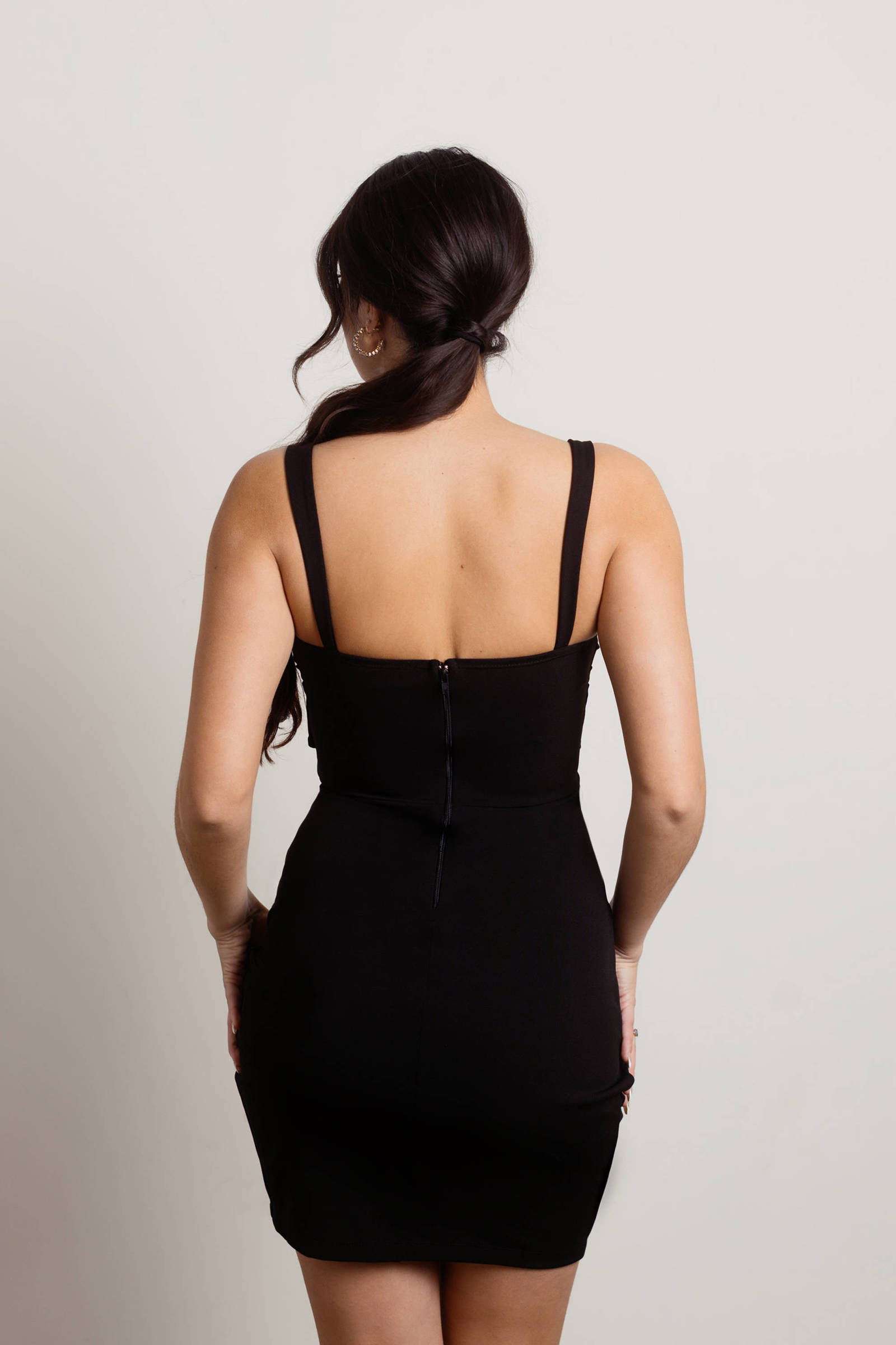 Alexandria Surplice Bodycon Mini Dress - Red - $29 | Tobi US