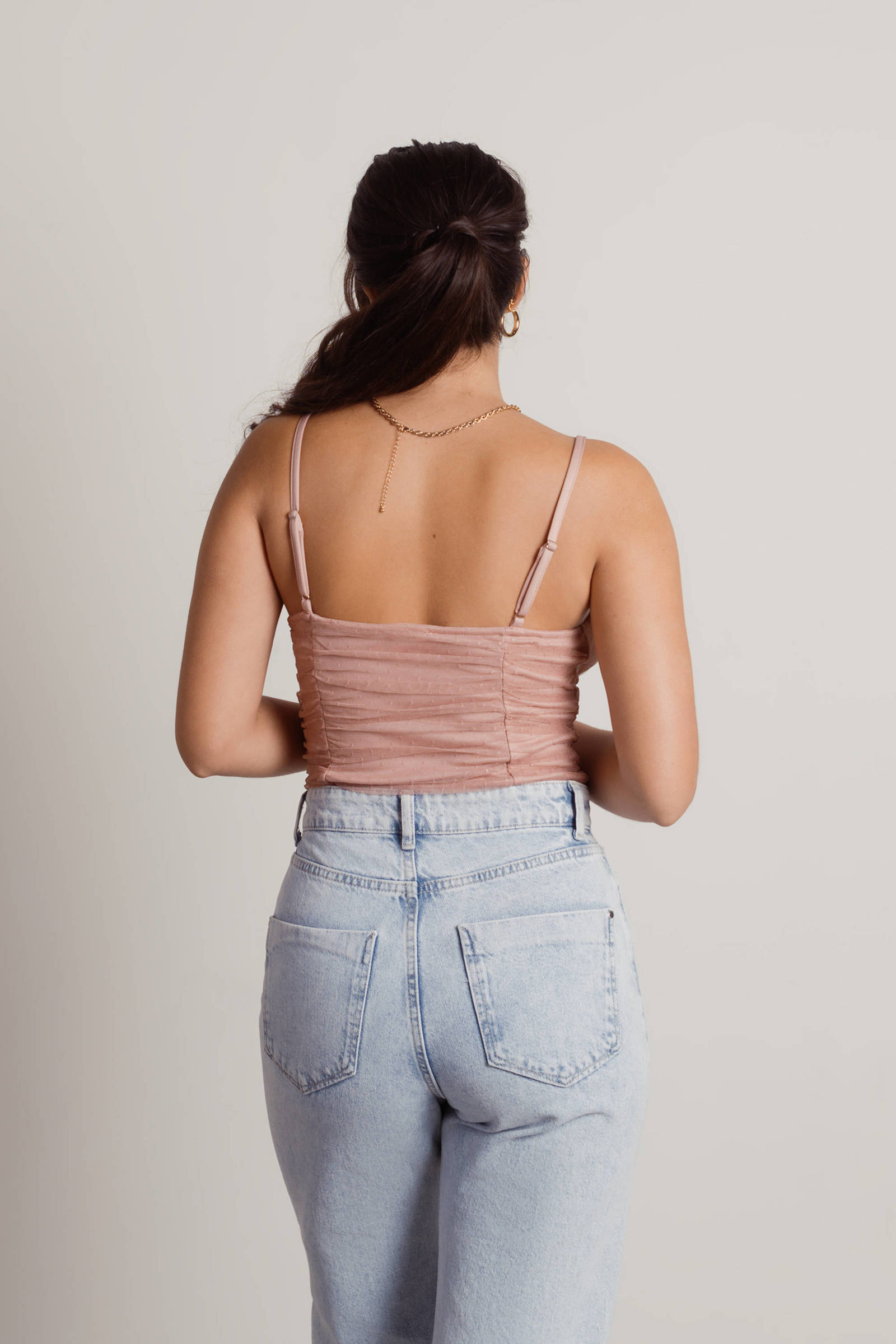 Light Blue Bodysuit - Sexy Mesh Bodysuit - Blue Cami