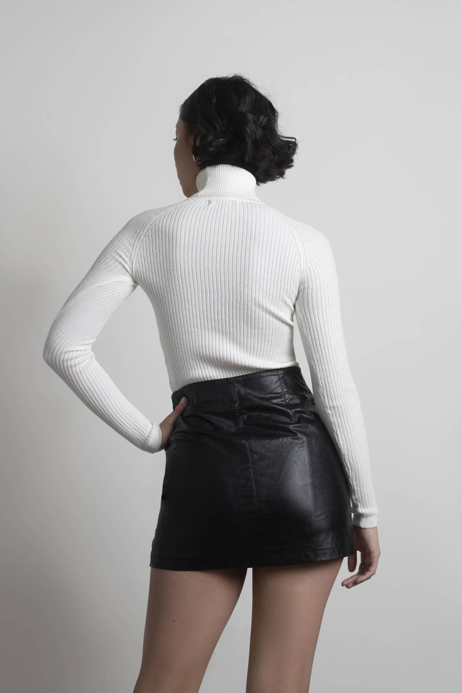 Stick Around Turtleneck Sweater - Ivory - $15 | Tobi US