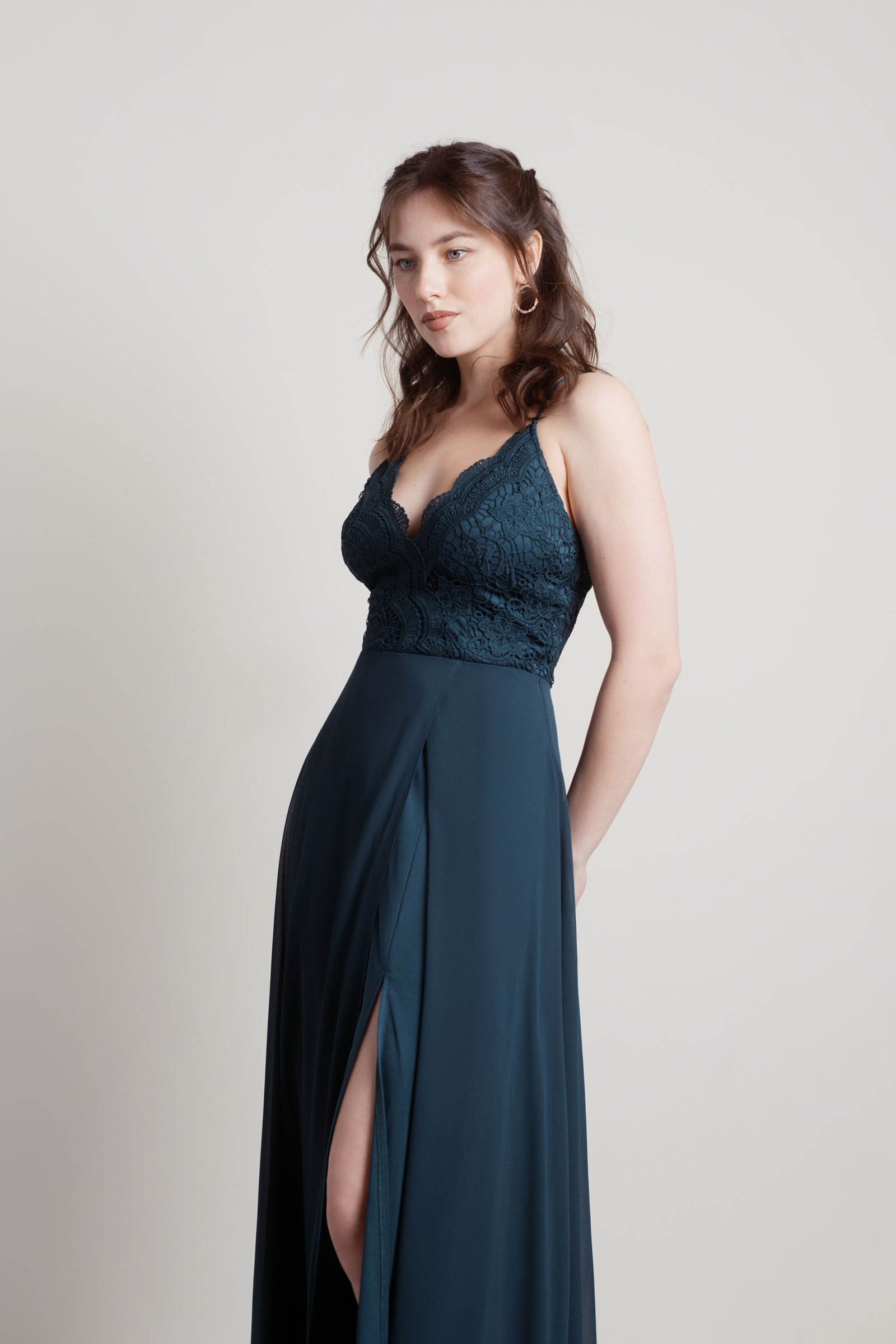 Burgundy Maxi Dress - Red X-Back Dress - Lace High Slit Dress