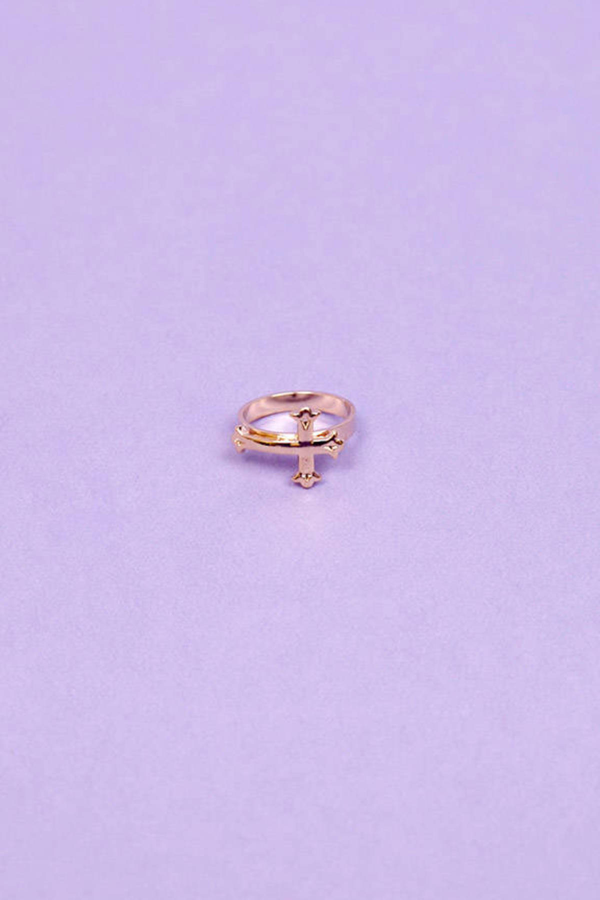 Victorian Cross Ring - Gold