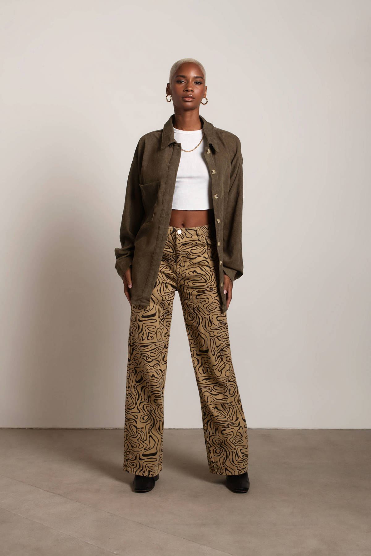 Purple Shacket - Washed Corduroy Shacket - Lavender Oversized Shacket