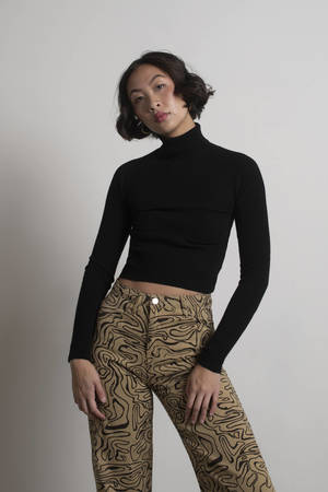Stick Around Turtleneck Sweater - Black - $15 | Tobi US