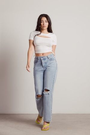 Jessie Crop Top - White - $17 | Tobi US